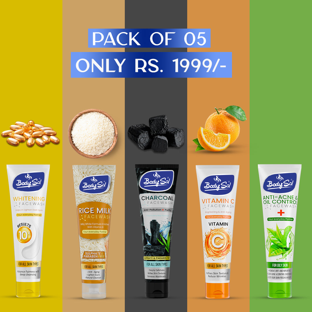 Facewash Bundle Pack of (05) – BodySol